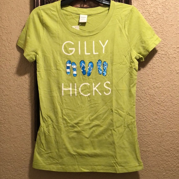 Gilly Hicks | Tops | Rare Htf Nwt Gilly Hicks Logo Flip Flop Shirt ...